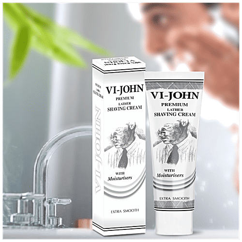 Buy VI-JOHN Premium Lather Shaving Cream - With Moisturisers, Extra ...