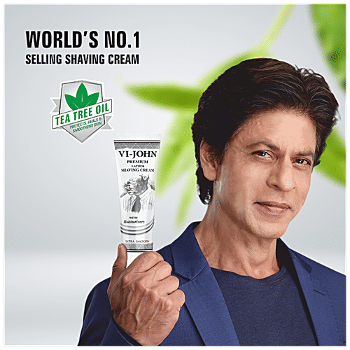 Buy VI-JOHN Premium Lather Shaving Cream - With Moisturisers, Extra ...