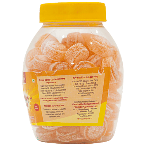 Buy CandyVille Froot Fab Flavoured Candy - Pineapple, Refreshing Taste ...