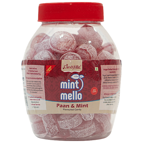 Buy CandyVille Mint Mello Flavoured Candy - Paan & Mint, Refreshing ...