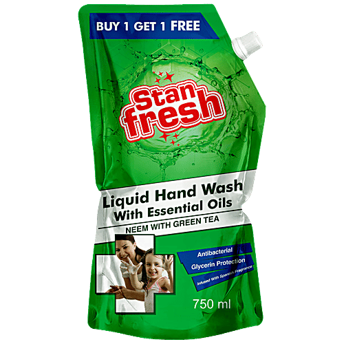 Buy STANFRESH Liquid Hand Wash - With Essential Oils, Antibacterial ...