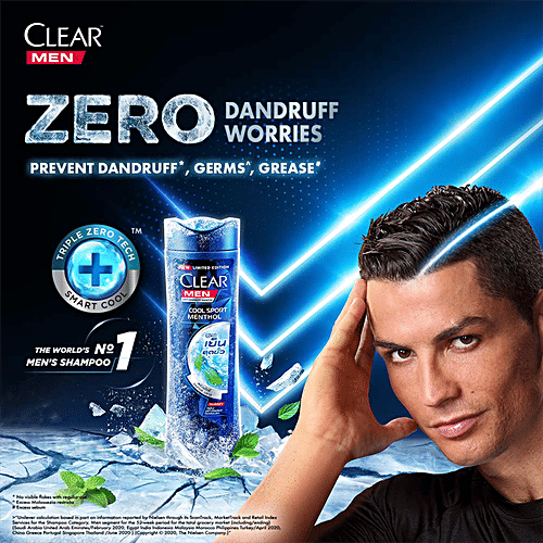 Buy Clear Men Clear Men Cool Sport Menthol Anti-Dandruff Shampoo with ...
