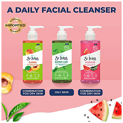 Buy St.Ives Hydrating Daily Facial Cleanser - Watermelon, 100% Natural ...
