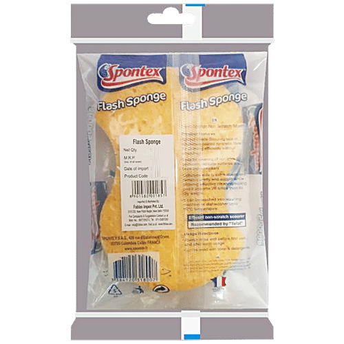 Buy Spontex Flash Sponge - Efficient Non-Scratch Cleaner, Ideal For Non-Stick Cookware Online at ...