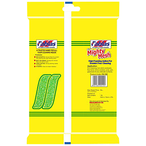 Buy Fablas Mighty Mesh Non-Scratch Cleaner - Soft On Hands, Ideal For ...