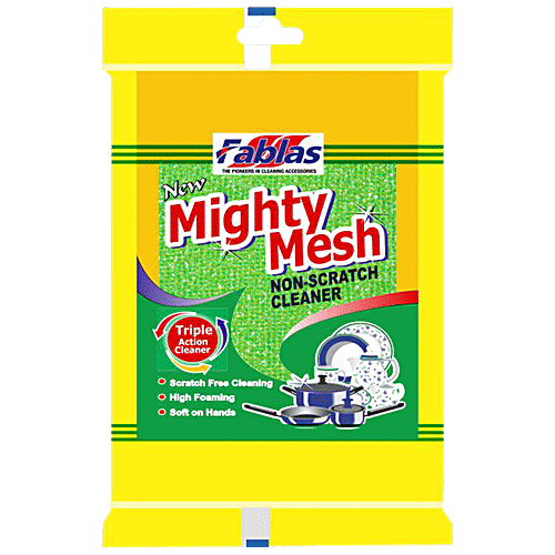 Buy Fablas Mighty Mesh Non-Scratch Cleaner - Soft On Hands, Ideal For ...