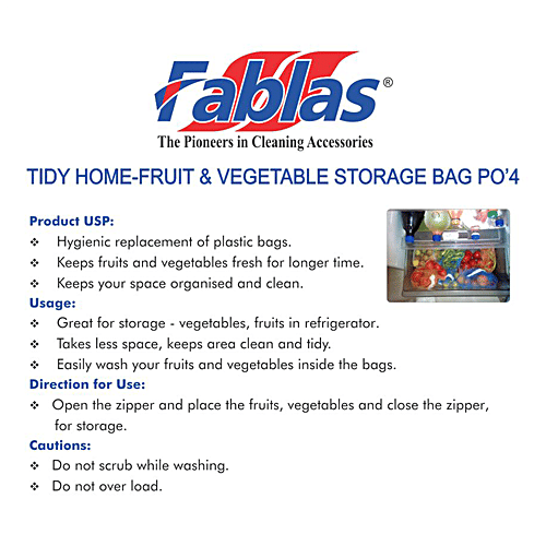 Buy Fablas Fruit & Vegetable Bag - Washable, For Multipurpose Use ...