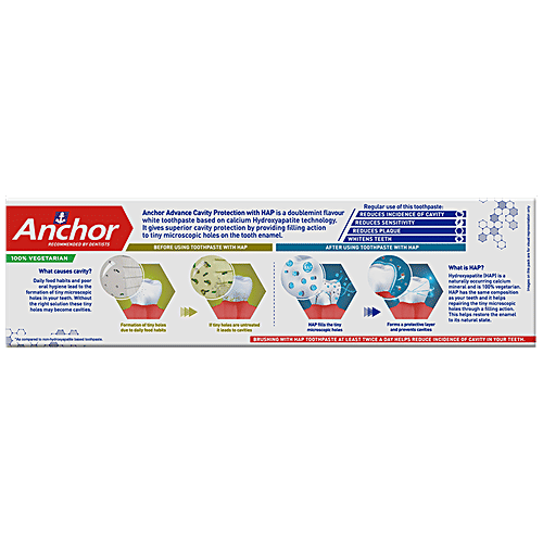 Buy Anchor Advanced Cavity Protection Toothpaste - With HAP, Double ...