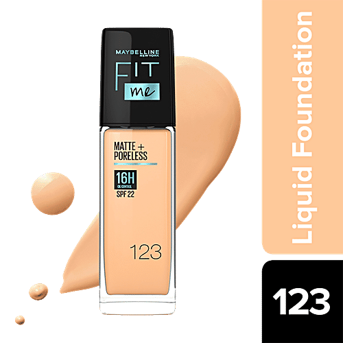 Buy Maybelline New York Fit Me Matte+ Poreless Liquid Foundation ...