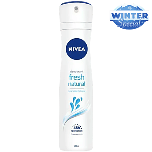 Buy NIVEA Deodorant - Fresh Natural, Non Antiperspirant, For Woman, Longlasting Online at Best ...