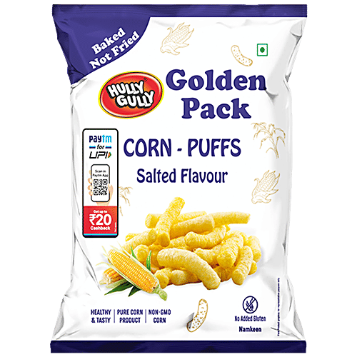Buy Hully Gully Corn-Puffs - Salted Flavour, Baked, Golden Pack Online at Best Price of Rs 50 ...