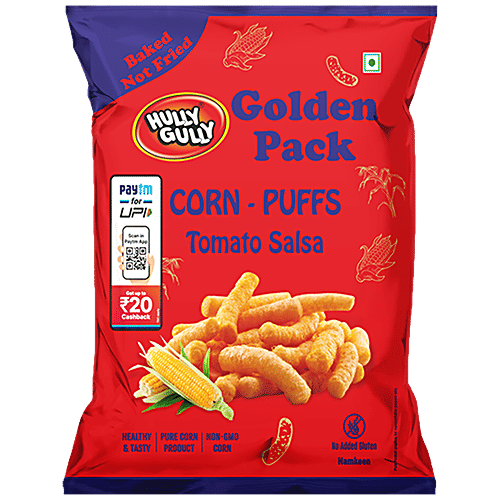 Buy Hully Gully Corn-Puffs - Tomato Salsa, Baked, Golden Pack Online at ...