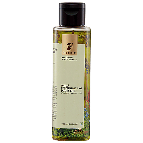 Buy Pilgrim Patua Strengthening Hair Oil - With Argan & Avocado Oil ...