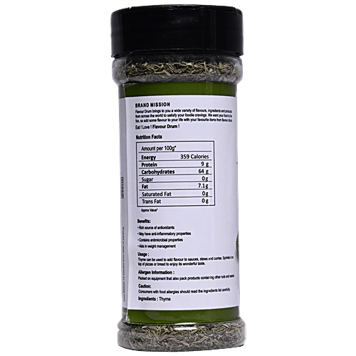 Buy Flavour Drum Thyme Seasoning - Loaded With Nutrients Online at Best ...