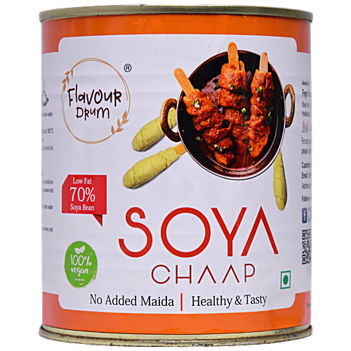 Buy Flavour Drum Soya Chaap - In Brine, No Added Maida, Healthy & Tasty ...