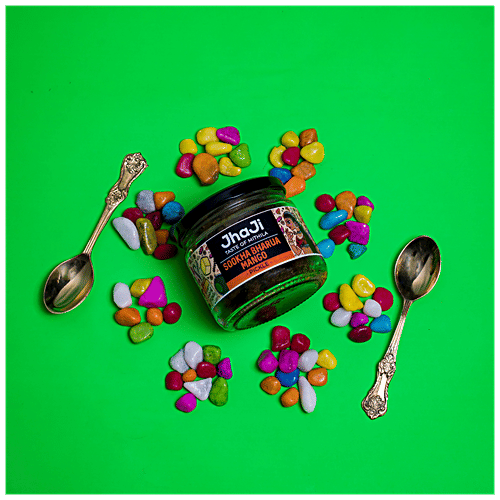 Buy JhaJi Dry Stuffed/Sookha Bharua Mango Pickle Online at Best Price ...