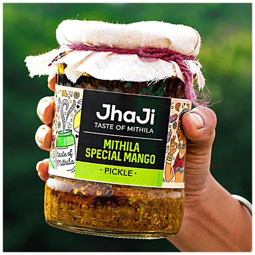 Buy JhaJi Mithila Special Mango Pickle - Tangy, Spicy, Sour Online at ...