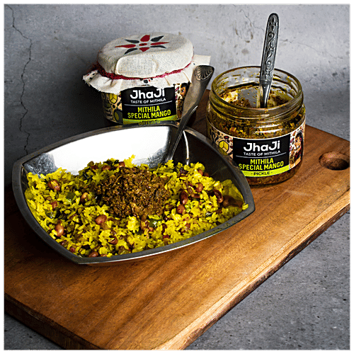 Buy JhaJi Mithila Special Mango Pickle - Tangy, Spicy, Sour Online at ...