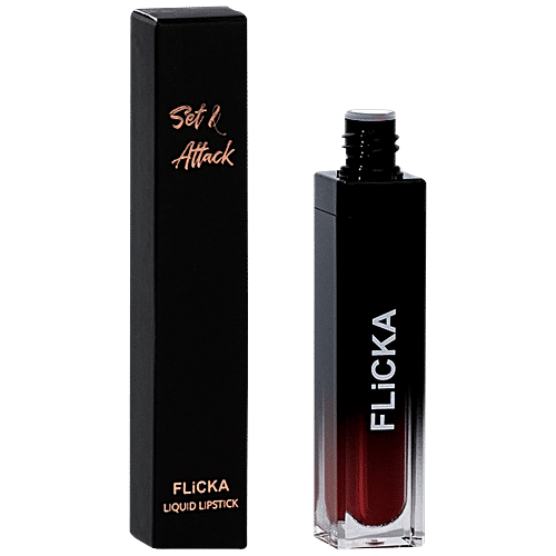 Buy FLiCKA Set & Attack Liquid Matte Lipstick - Longlasting, Quick ...