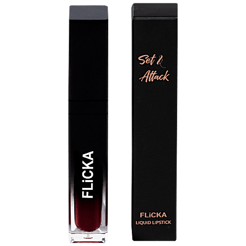 Buy FLiCKA Set & Attack Liquid Matte Lipstick - Longlasting, Quick ...