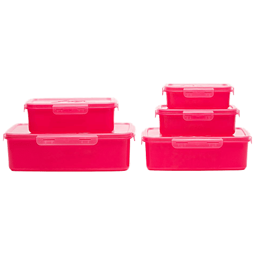 Buy Gluman Chef Rectangular Containers - Plastic, Durable, Stackable, # ...