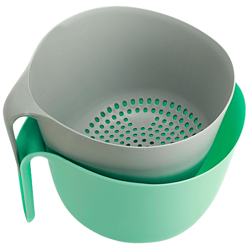 Buy Gluman Gluman Mixing Bowl Colander, Green Online at Best Price of ...