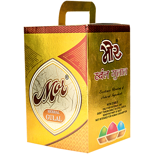 Buy MOR Herbal Holi Gulal - Red, Yellow, Blue, Green, Pink Online at ...