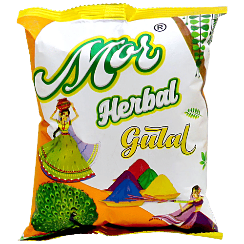 Buy MOR Herbal Holi Gulal - Red, Yellow, Blue, Green, Pink Online at ...