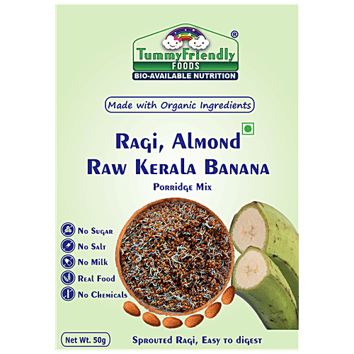 Buy TummyFriendly Foods Ragi, Almond & Raw Kerala Banana Porridge Mix ...