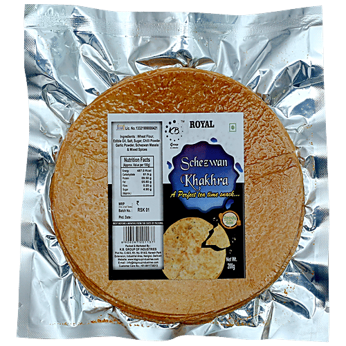 Buy Royal Schezwan Khakhra - Ready To Eat, Tea Time Snack Online at ...