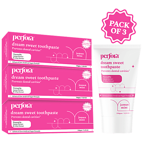 Buy Perfora Dream Sweet Toothpaste - Jamun Mint, Diabetic Anti Cavity ...