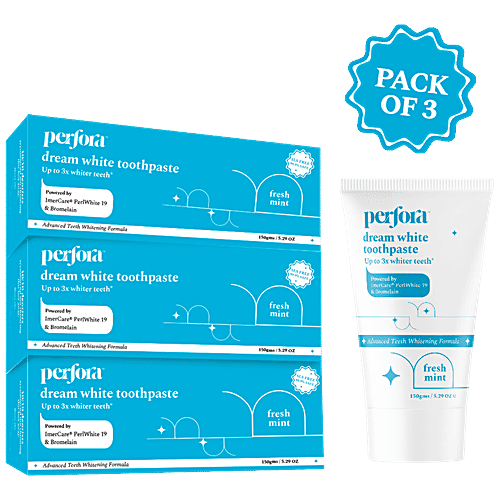 Buy Perfora Dream White Toothpaste - Fresh Mint, Advanced Formula ...