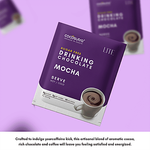 Buy Cocosutra Sugar Free Drinking Chocolate Mix - Mocha, Single Serve ...