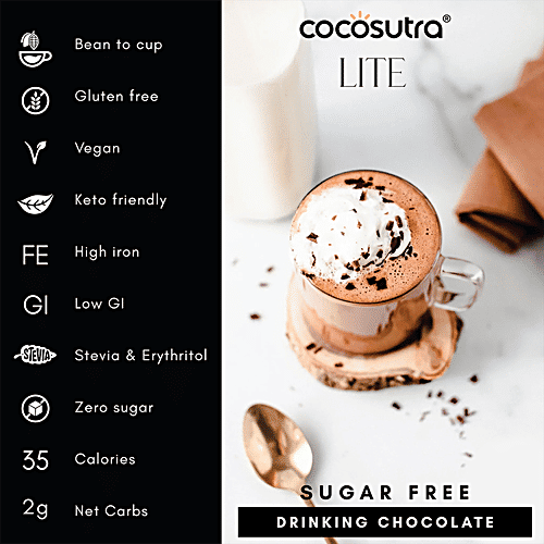Buy Cocosutra Sugar Free Drinking Chocolate Mix - Mocha, Single Serve ...
