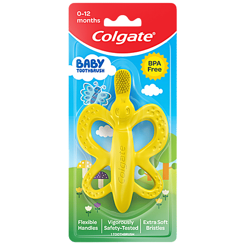 Buy Colgate Baby Toothbrush + Teether - For 0 To12 Months Online at ...