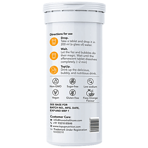 Buy TopUp GH Probiotics + Electrolytes Effervescent Tablet - For Gut ...