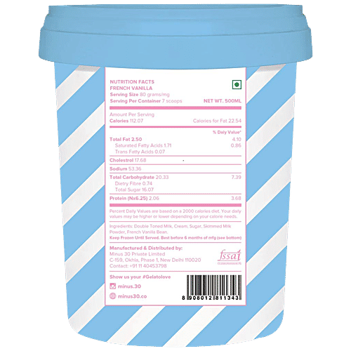 Buy MINUS 30 Classic French Vanilla Ice Cream Online at Best Price of ...