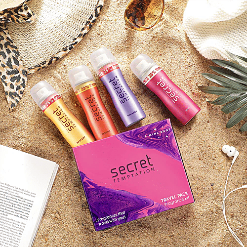 Buy Secret Temptation Mini Deodorant Travel Pack - Pink, Romance ...