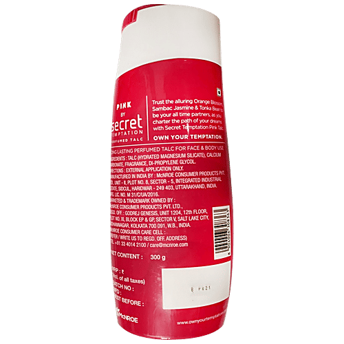 Buy Secret Temptation Perfumed Talc - Pink, Floriental Fragrance, Long ...