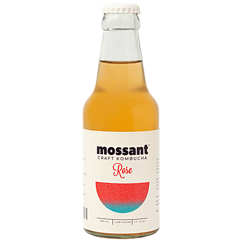 Buy Mossant Rose Kombucha - Low Sugar, Non Alcoholic Sparkling Tea ...