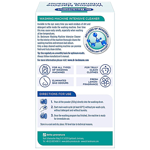 Buy Dr. Beckmann Washing Machine Intensive Cleaner - Eliminates Odour ...