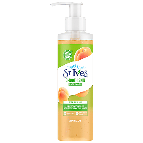 Buy St.Ives Smooth Skin Face Wash/Cleanser - Apricot, For Oily Skin ...