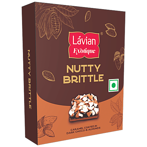 Buy Lavian Exotique Nutty Brittle - Caramel Coated In Dark Choco ...