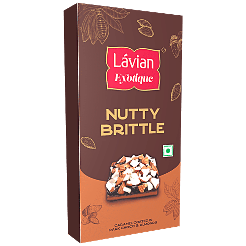 Buy Lavian Exotique Nutty Brittle - Caramel Coated In Dark Choco ...