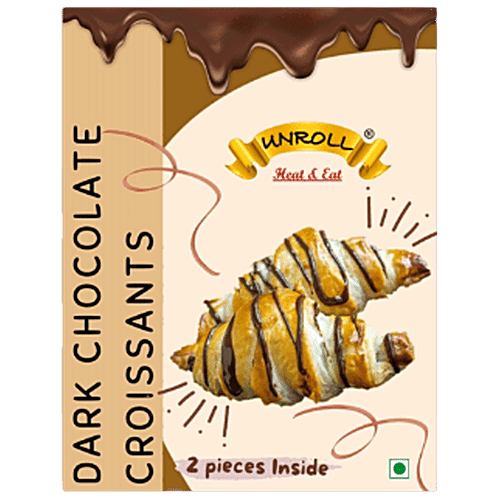Buy UNROLL Dark Chocolate Croissants - Heat & Eat Online at Best Price ...