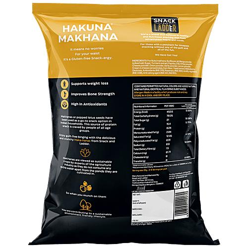 Buy SNACK AND LADDER Hakuna Makhana - Cheesy Mango, Roasted, Gluten ...