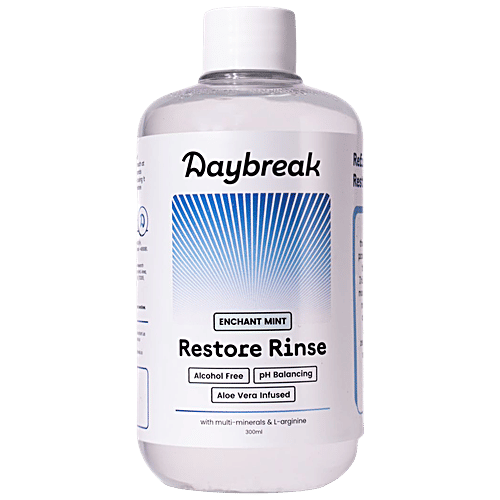 Buy Daybreak Restore Rinse Mouthwash - Mint Flavour, Aloe Vera Infused ...