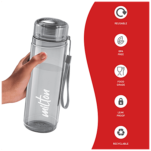 Buy Milton Hector Pet Water Bottle - BPA Free, Leak Proof, Grey Online ...