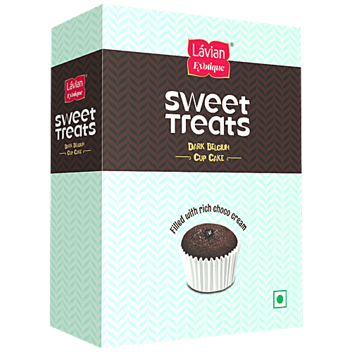 Buy Lavian Exotique Sweet Treats - Dark Belgium Cup Cake, Filled With ...
