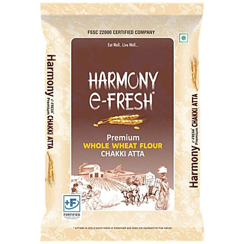 Buy Harmony E-fresh Premium Whole Wheat Chakki Atta Online at Best Price of Rs null - bigbasket